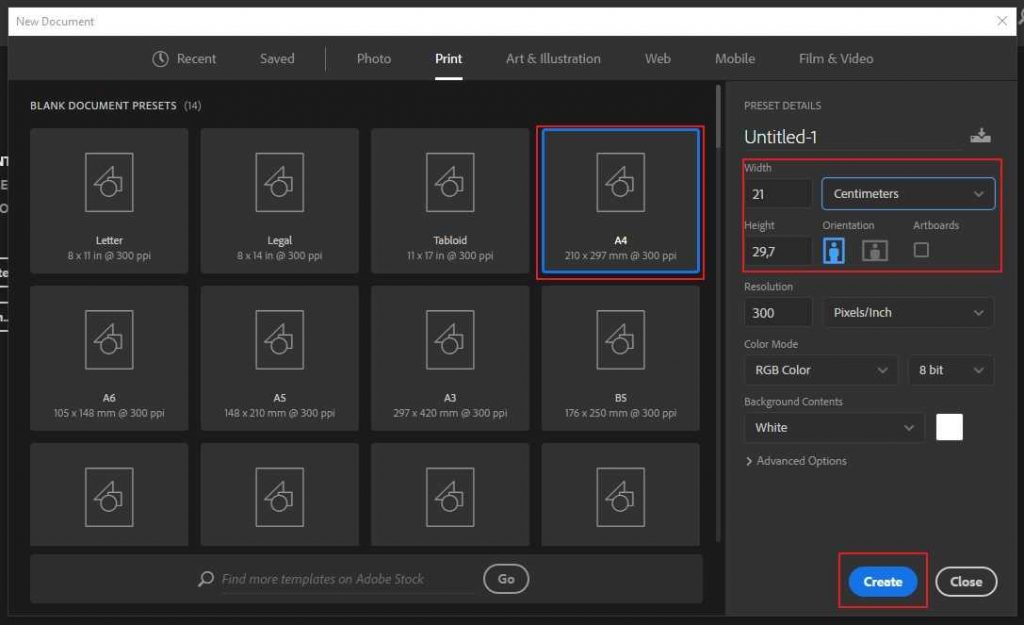 How To Create A4 Paper Size In Photoshop 2024